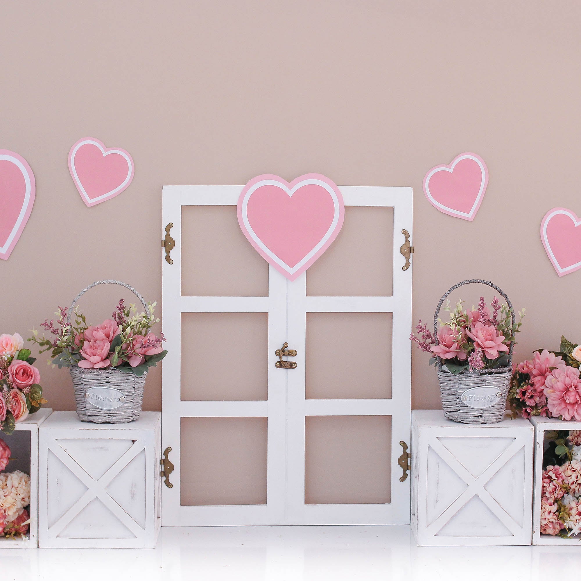 RTS Little Hearts 5x6 ft. Fabric – Artista Prop Shop